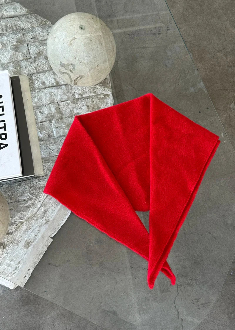 Le Bon Shoppe Cashmere Bandana - Red | Vincent Park | Vancouver Canada